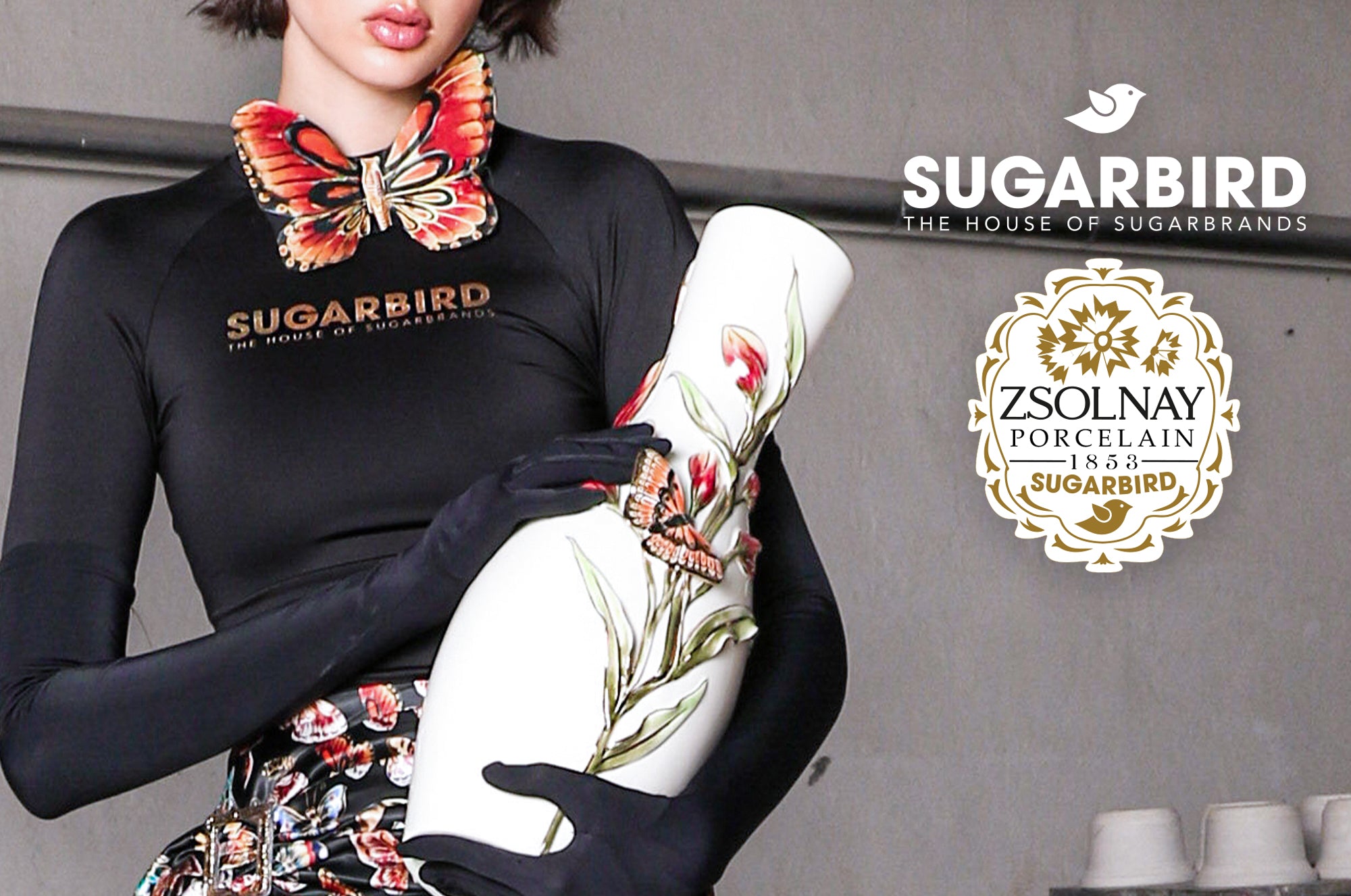 Butterflies and tradition: the Sugarbird The latest Zsolnay collection