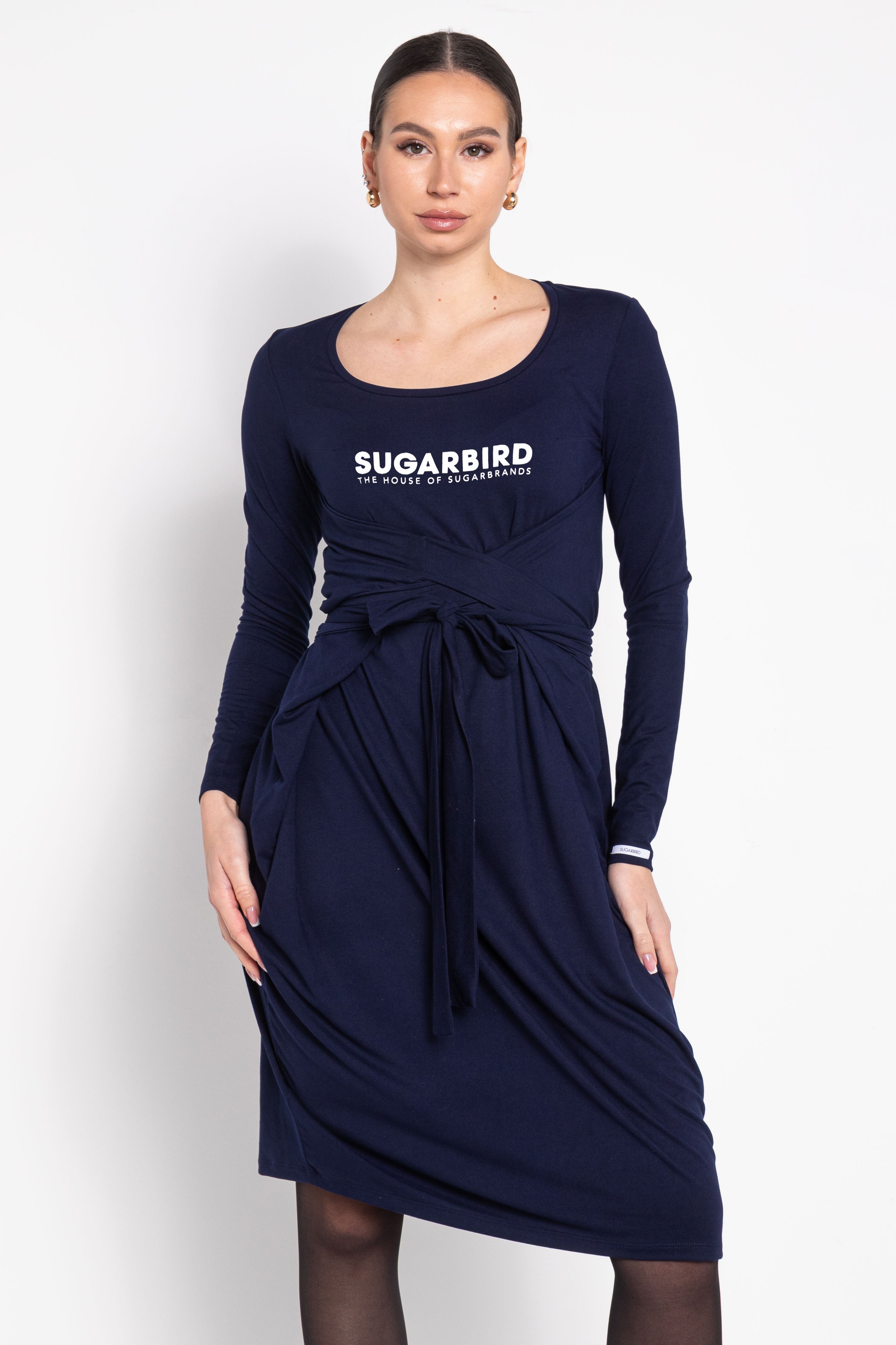 Radina Basic Logo kék ruha – Sugarbird
