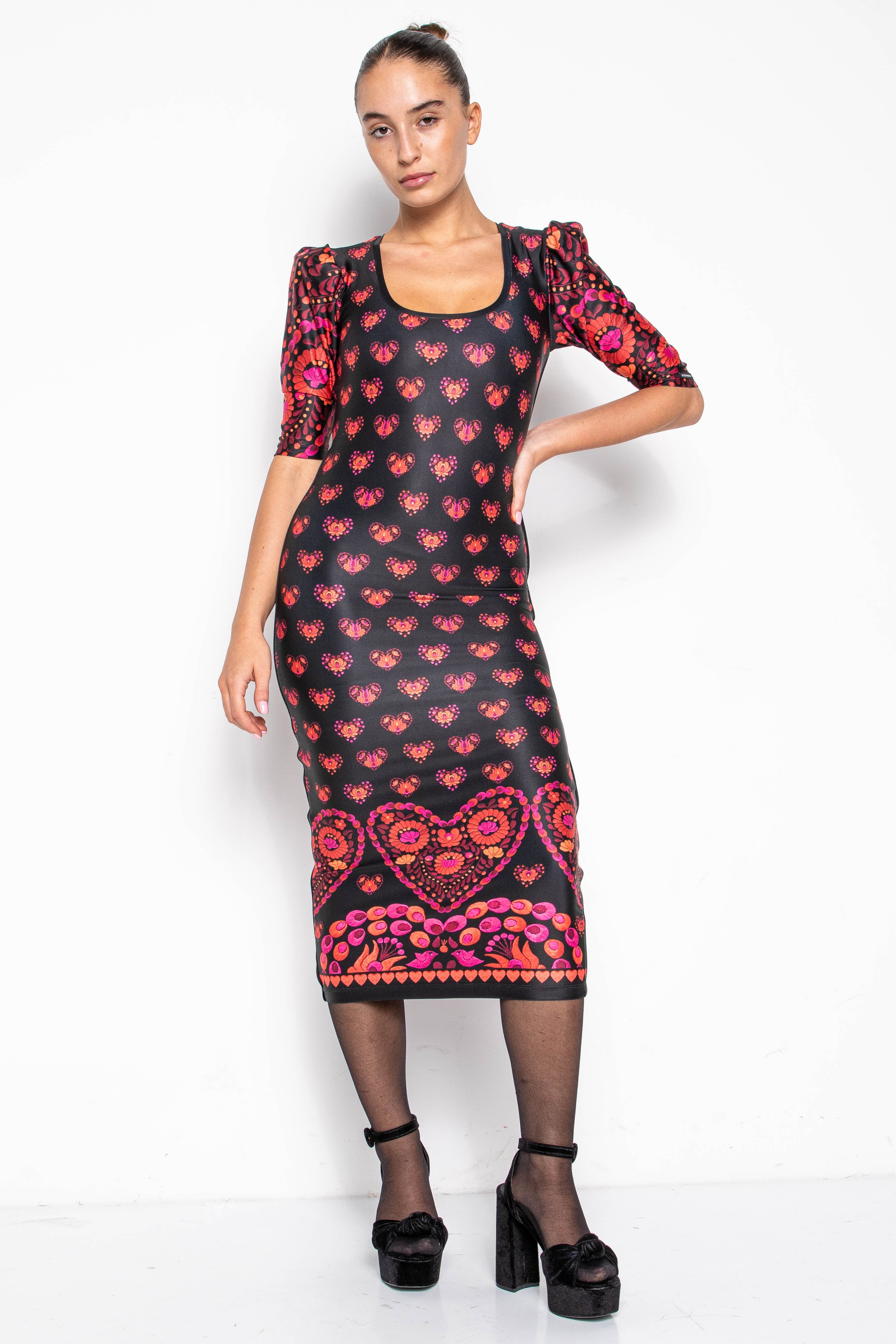 Boryo Black&Red Matyó dress – Sugarbird EU